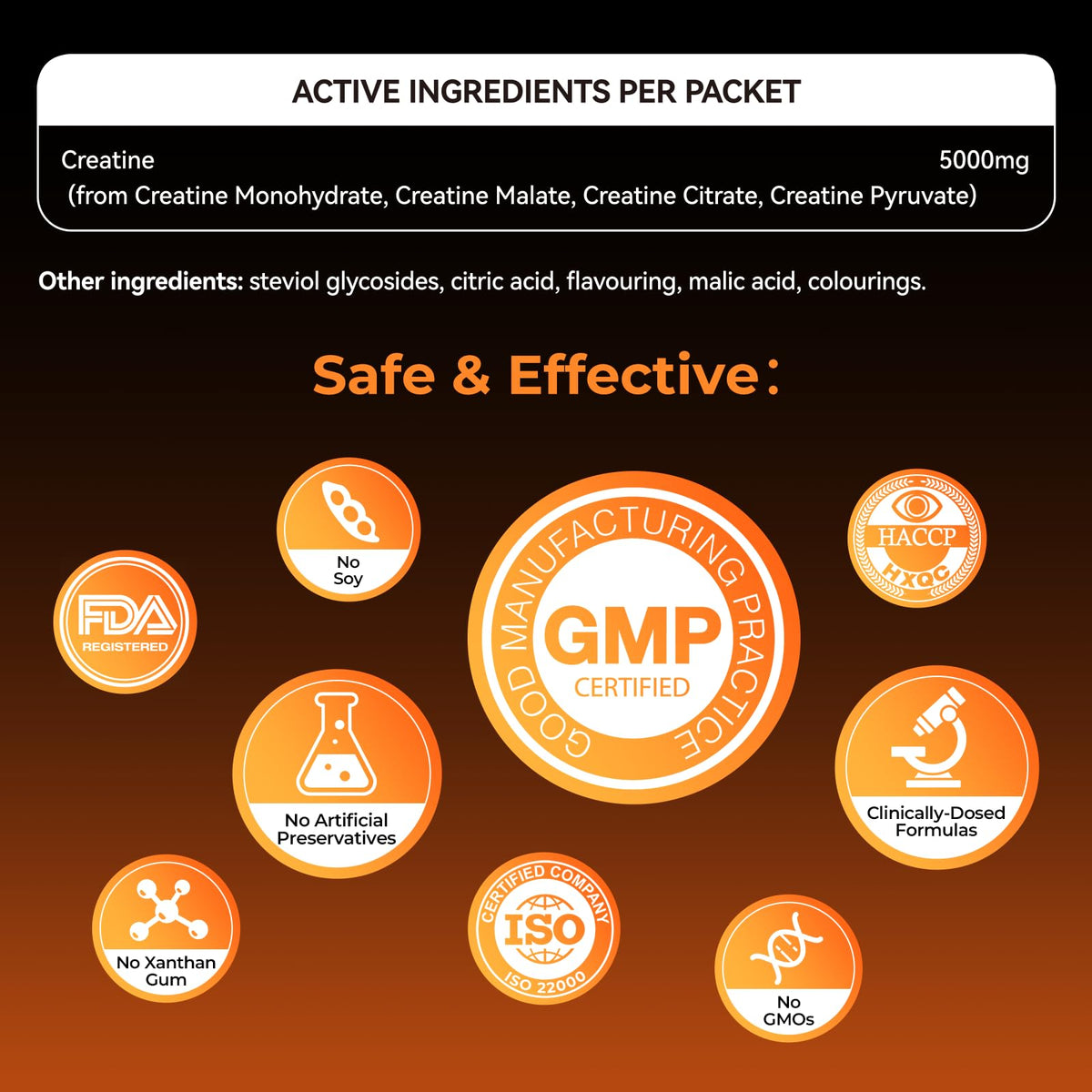 OxyEnergy creatine packets for athletes