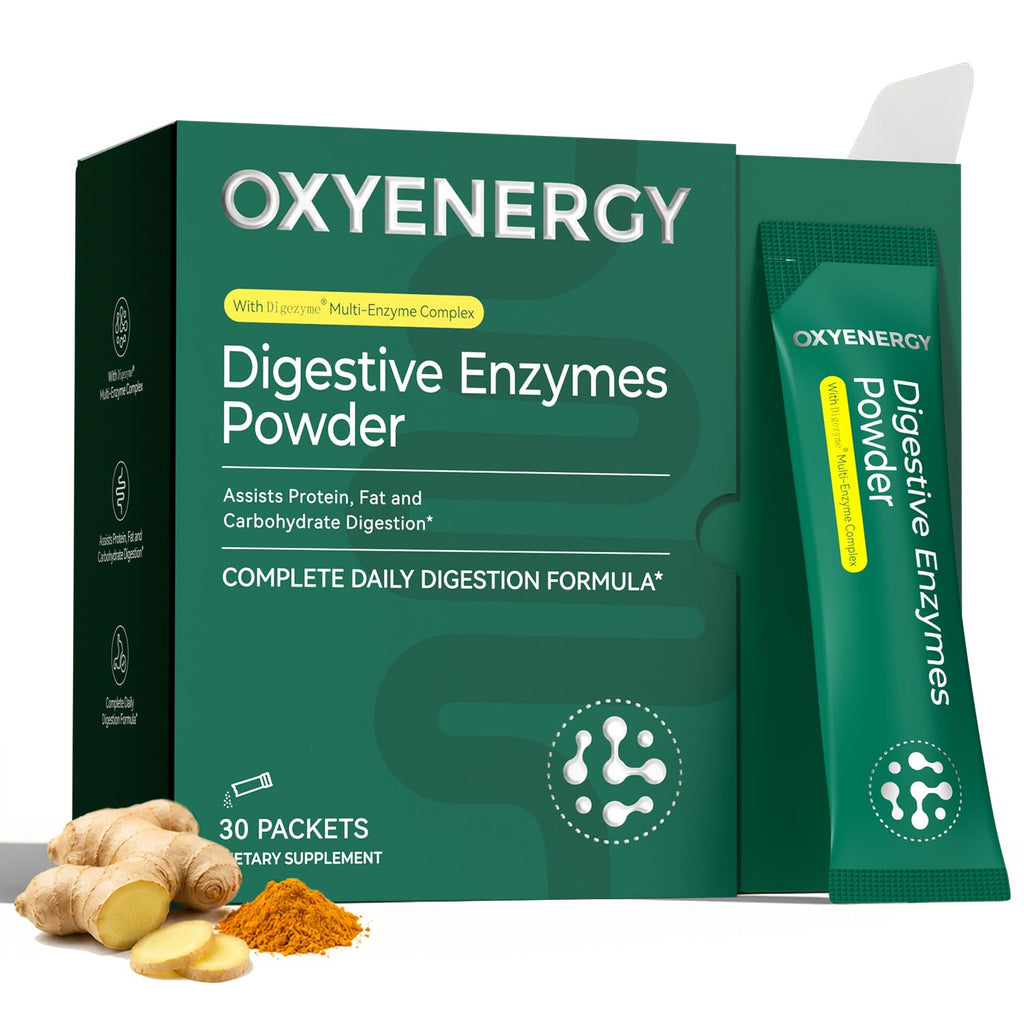 OxyEnergy digestive enzymes powder benefits