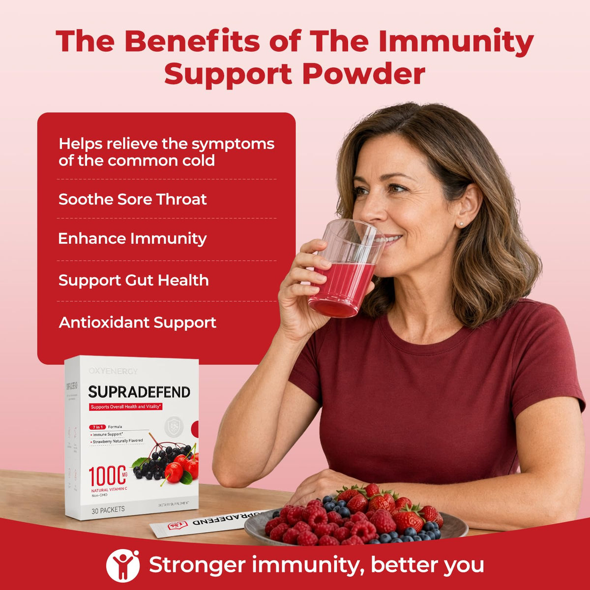 OxyEnergy elderberry flavour vitamin