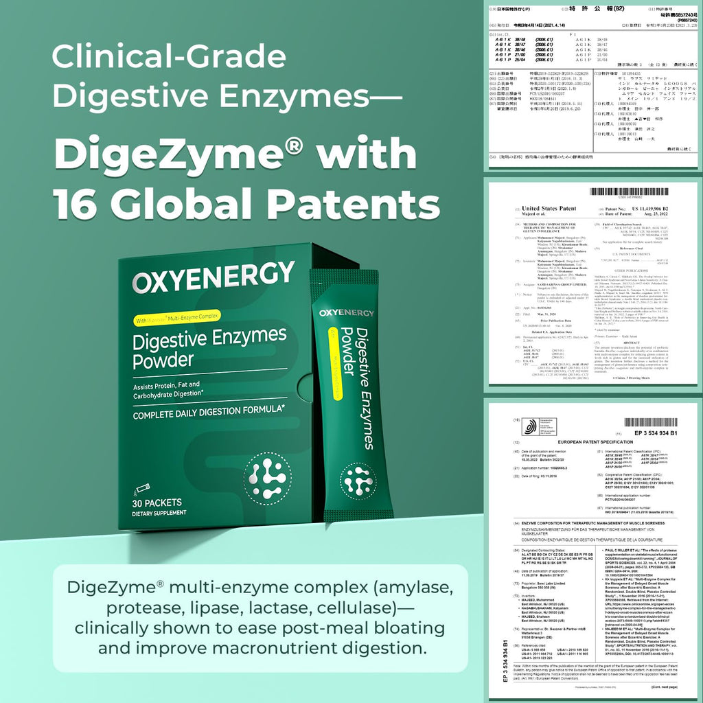 OxyEnergy enzymes for better digestion