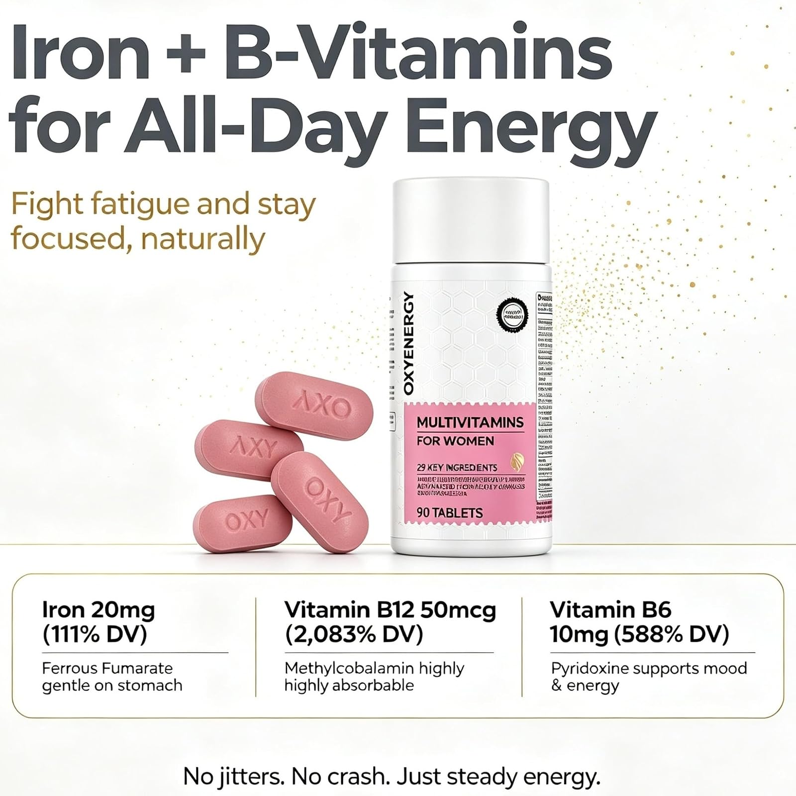 OxyEnergy multivitamin supports immune health