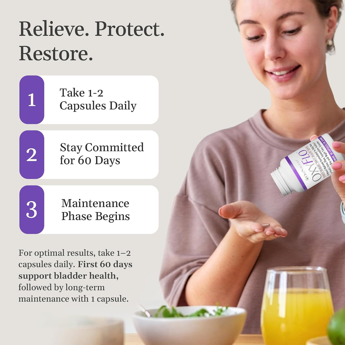OxyFlo capsules for women's health