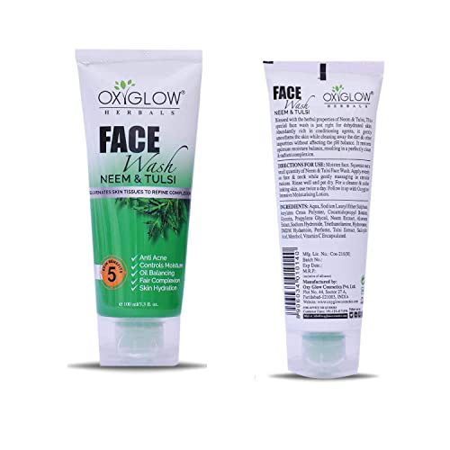 Oxyglow neem cleanser for acne-prone skin