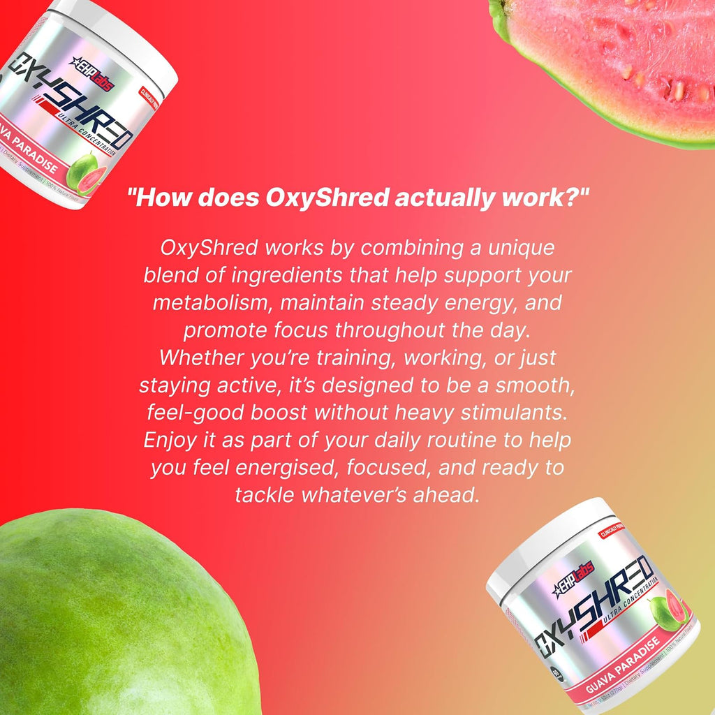 OxyShred pre-workout for fitness enthusiasts