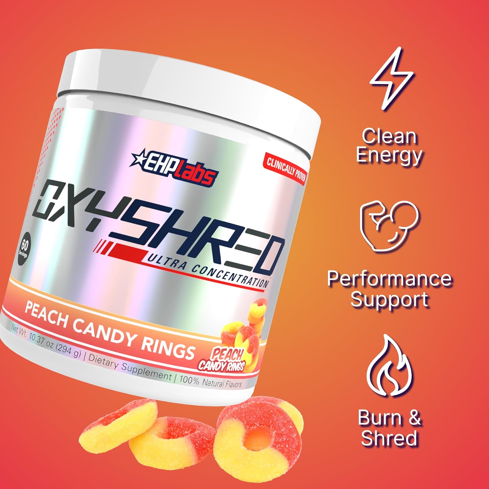 OxyShred pre-workout powder for endurance