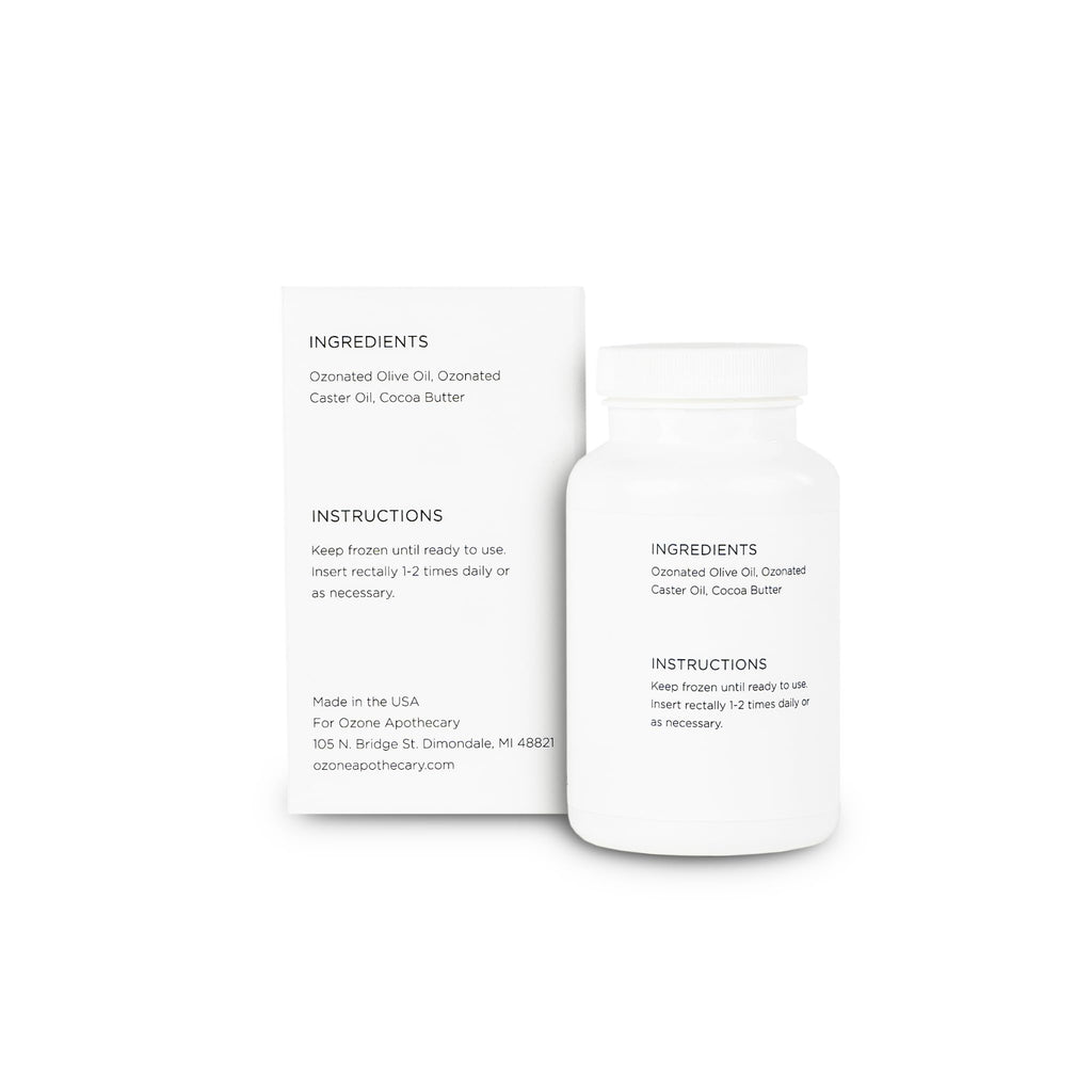Ozone suppositories for digestive health