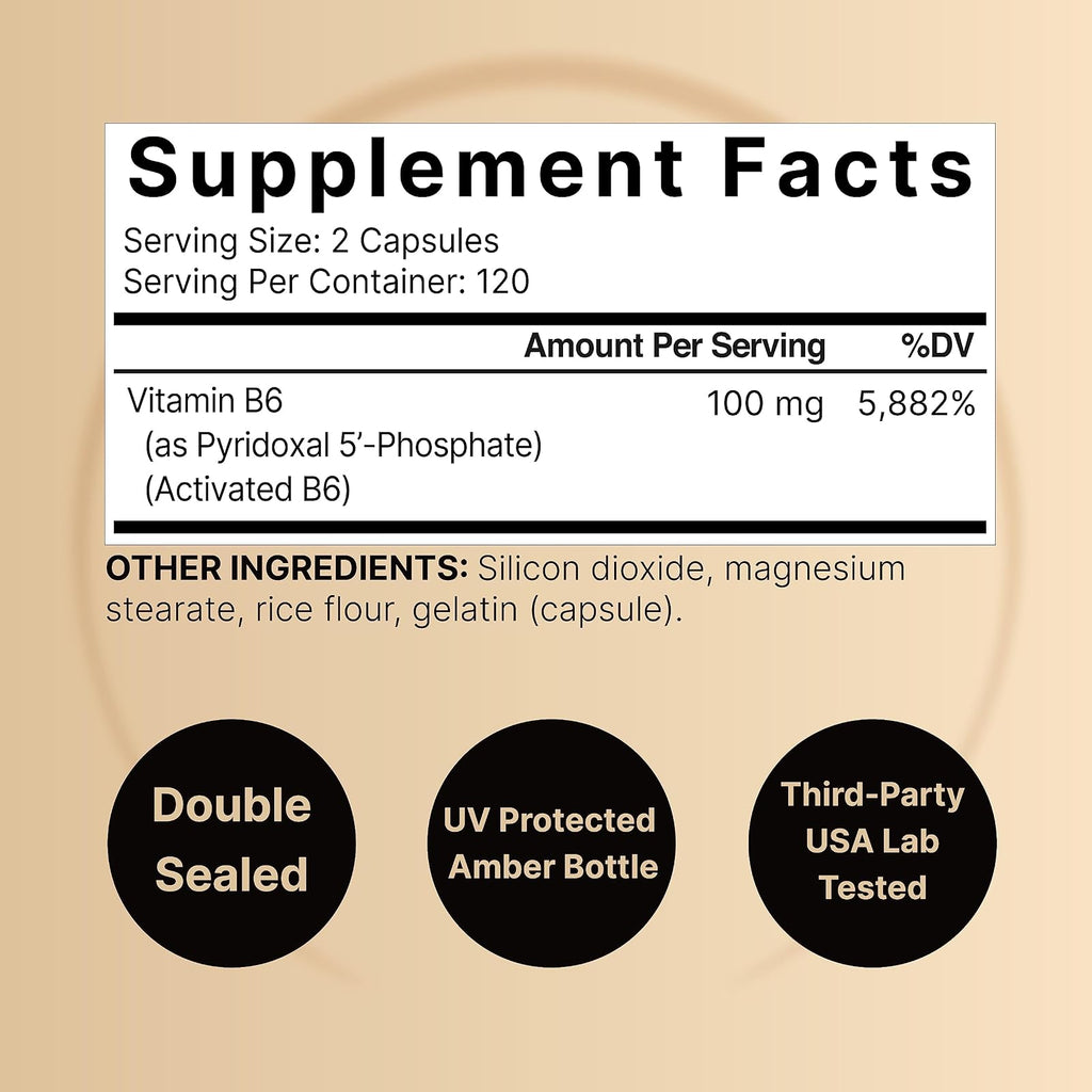 P5P Vitamin B6 for energy support