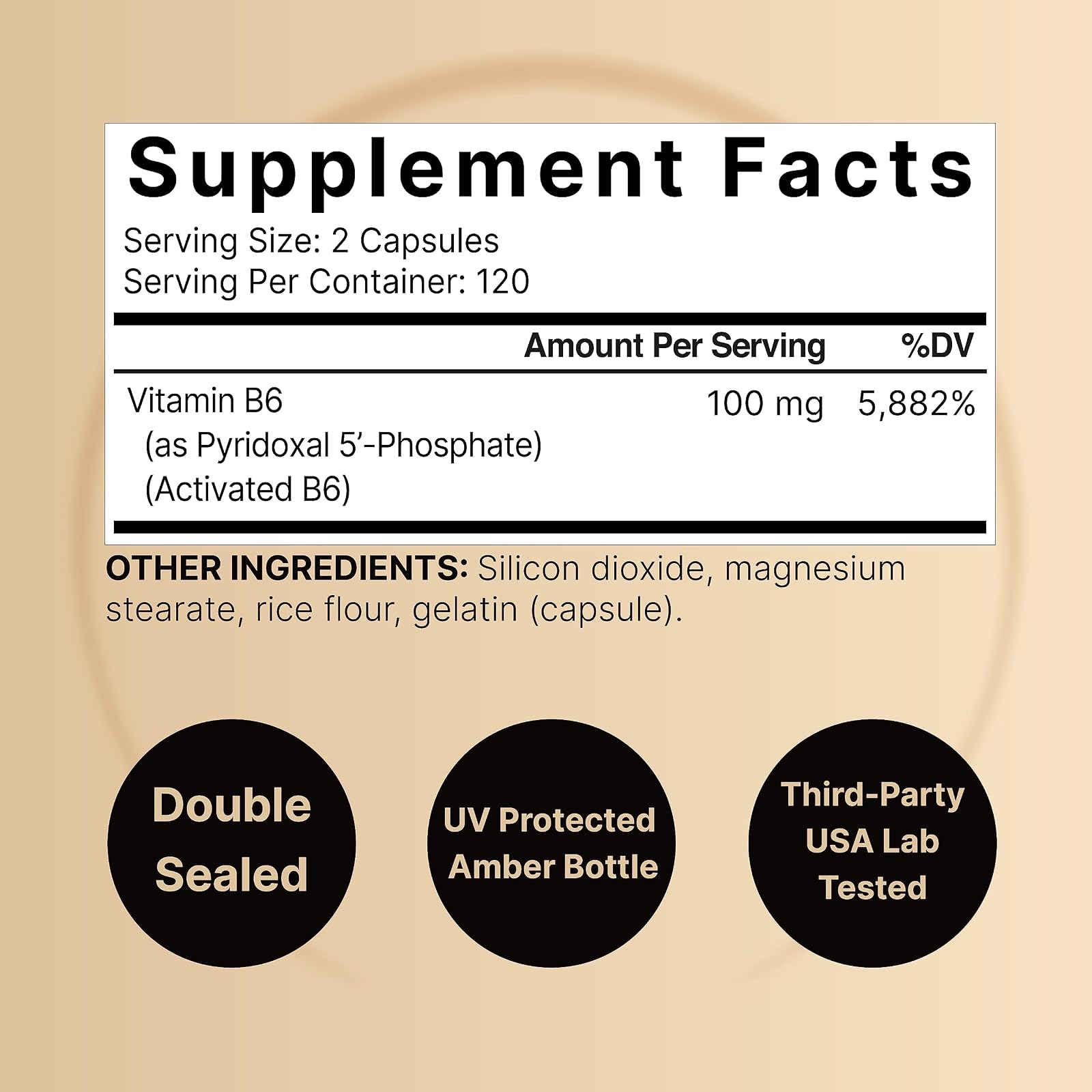 P5P Vitamin B6 for energy support