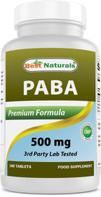 PABA 500 mg multivitamins for energy