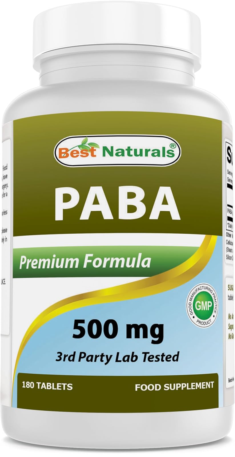 PABA 500 mg multivitamins for energy