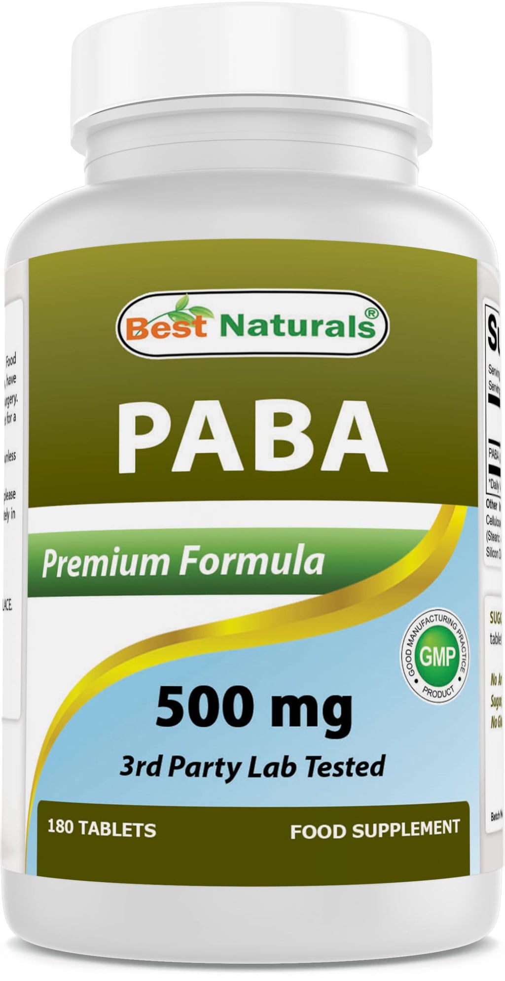 PABA 500 mg vitamin tablets