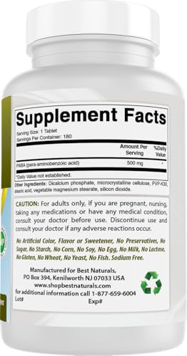 PABA for energy and endurance