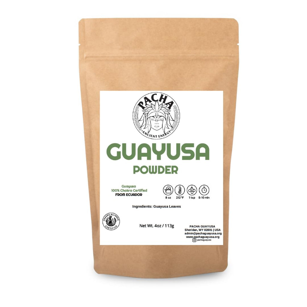 Pacha Guayusa Powder energizing herbal tea