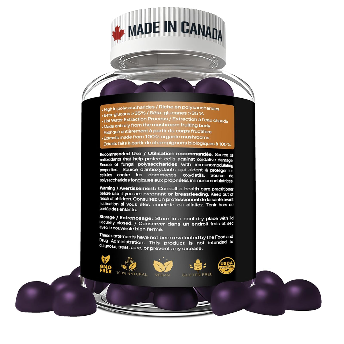 Pacific Rim mushroom gummies for immunity