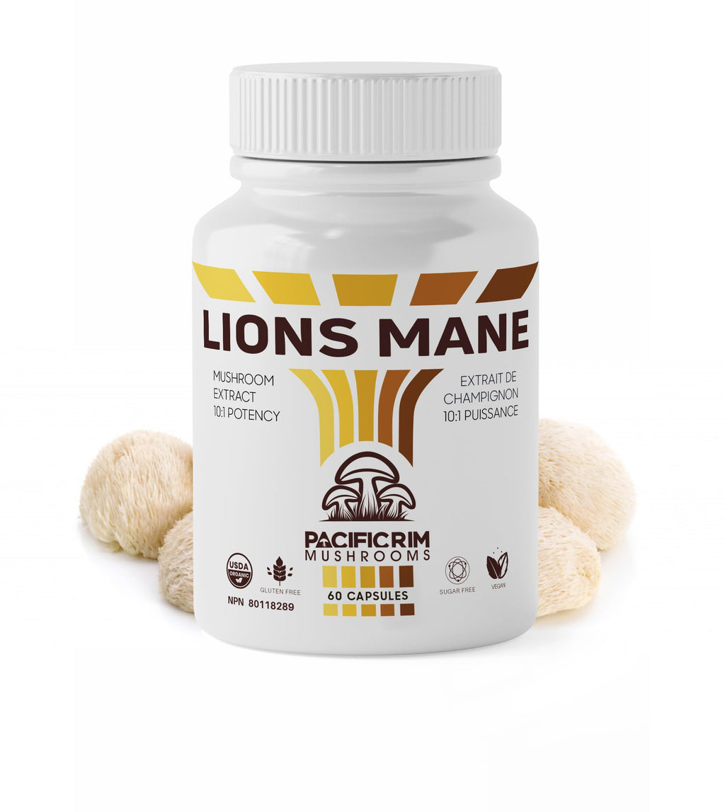 Pacific Rim mushroom supplement capsules