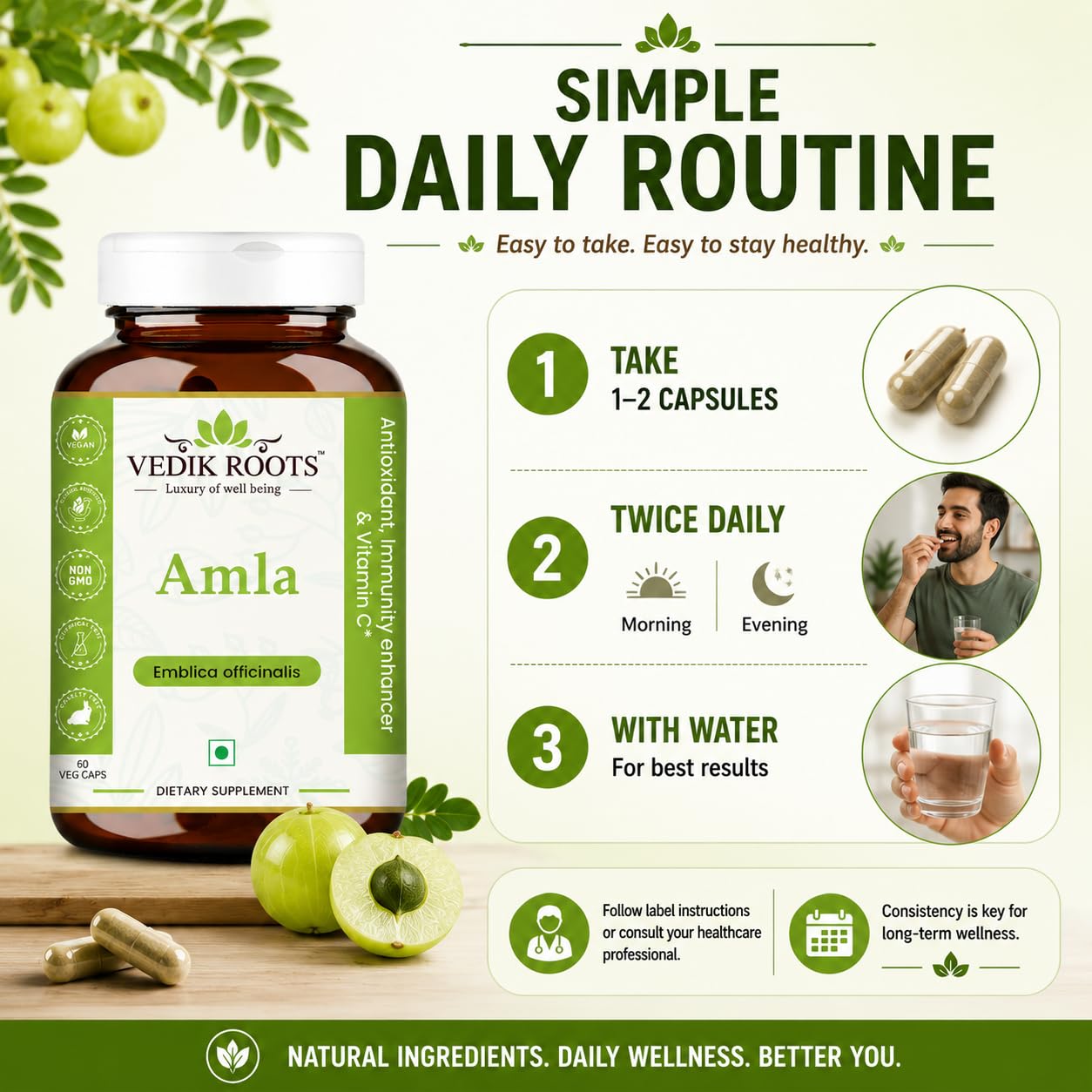 pack of 2 amla vitamin capsules