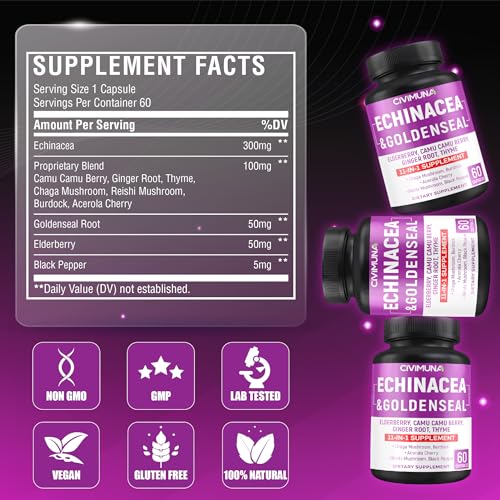 Pack of 2 echinacea capsules