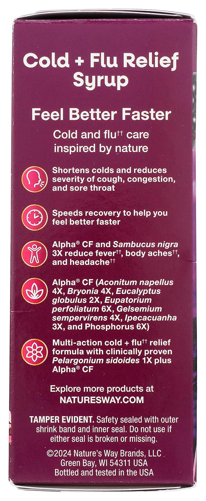 Pack of 2 elderberry syrup bottles
