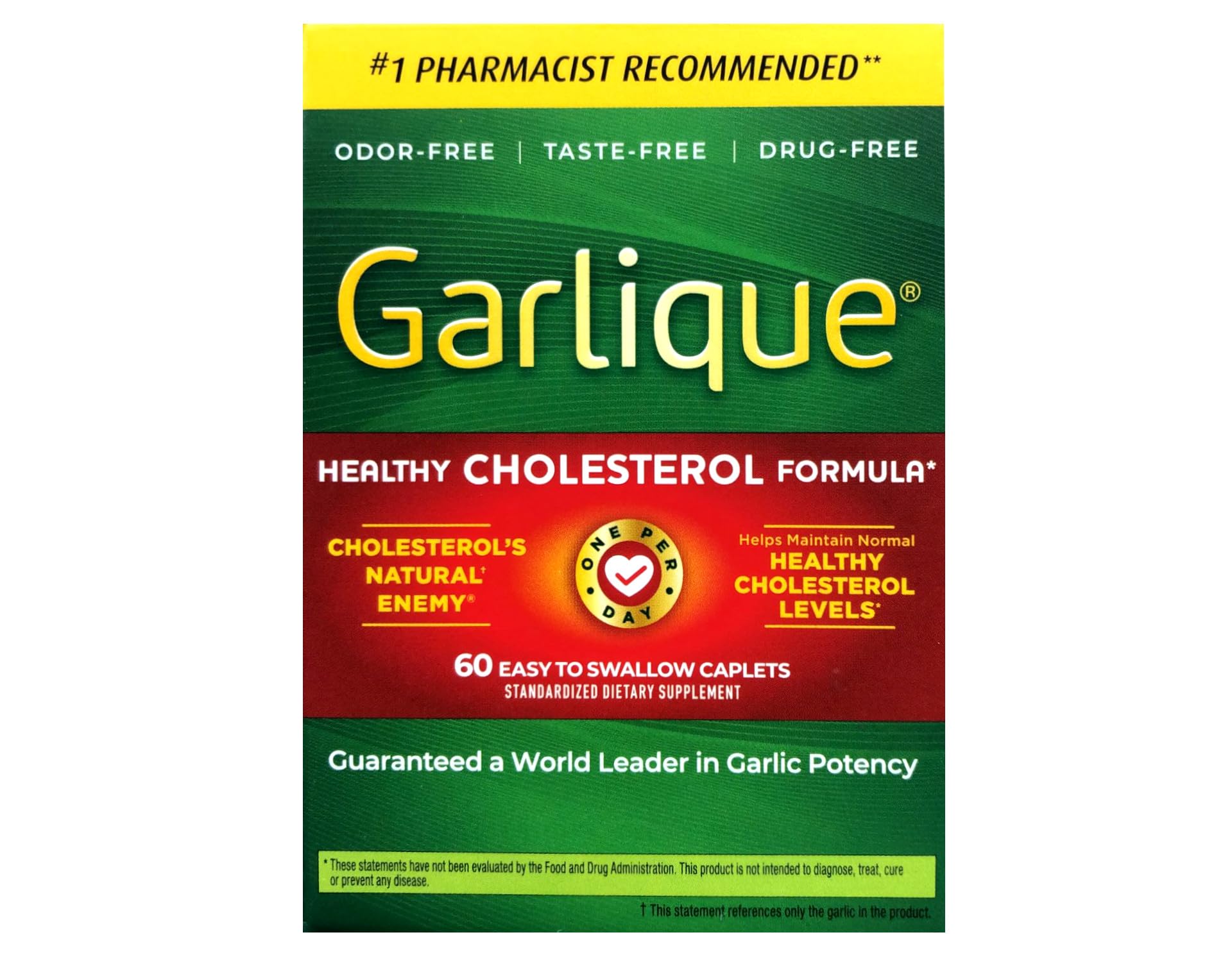 Pack of 2 garlic caplets for value