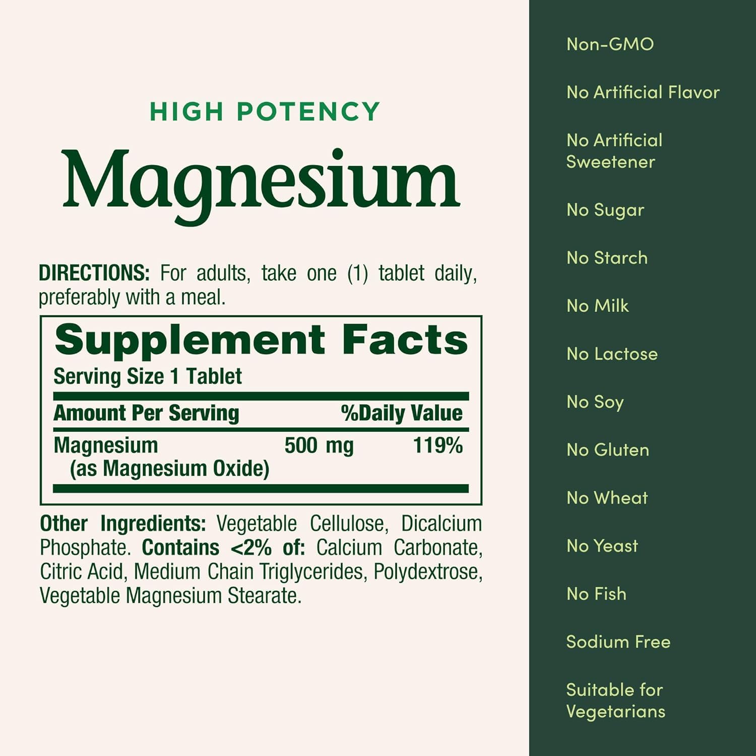 pack of 2 magnesium capsules