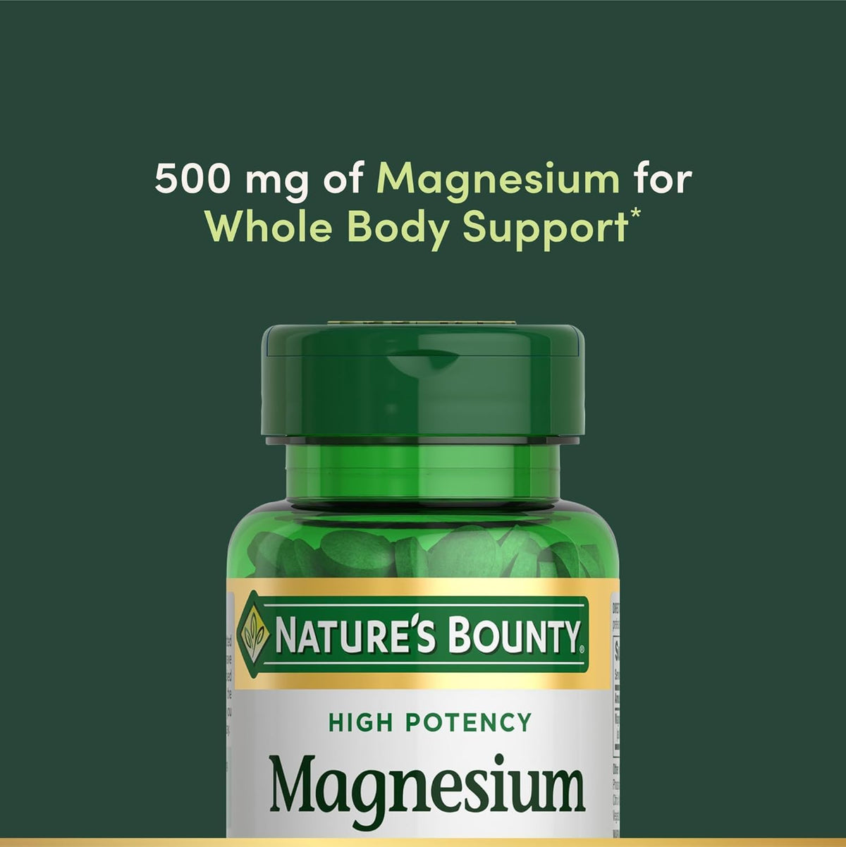 Pack of 2 magnesium tablets for daily wellness