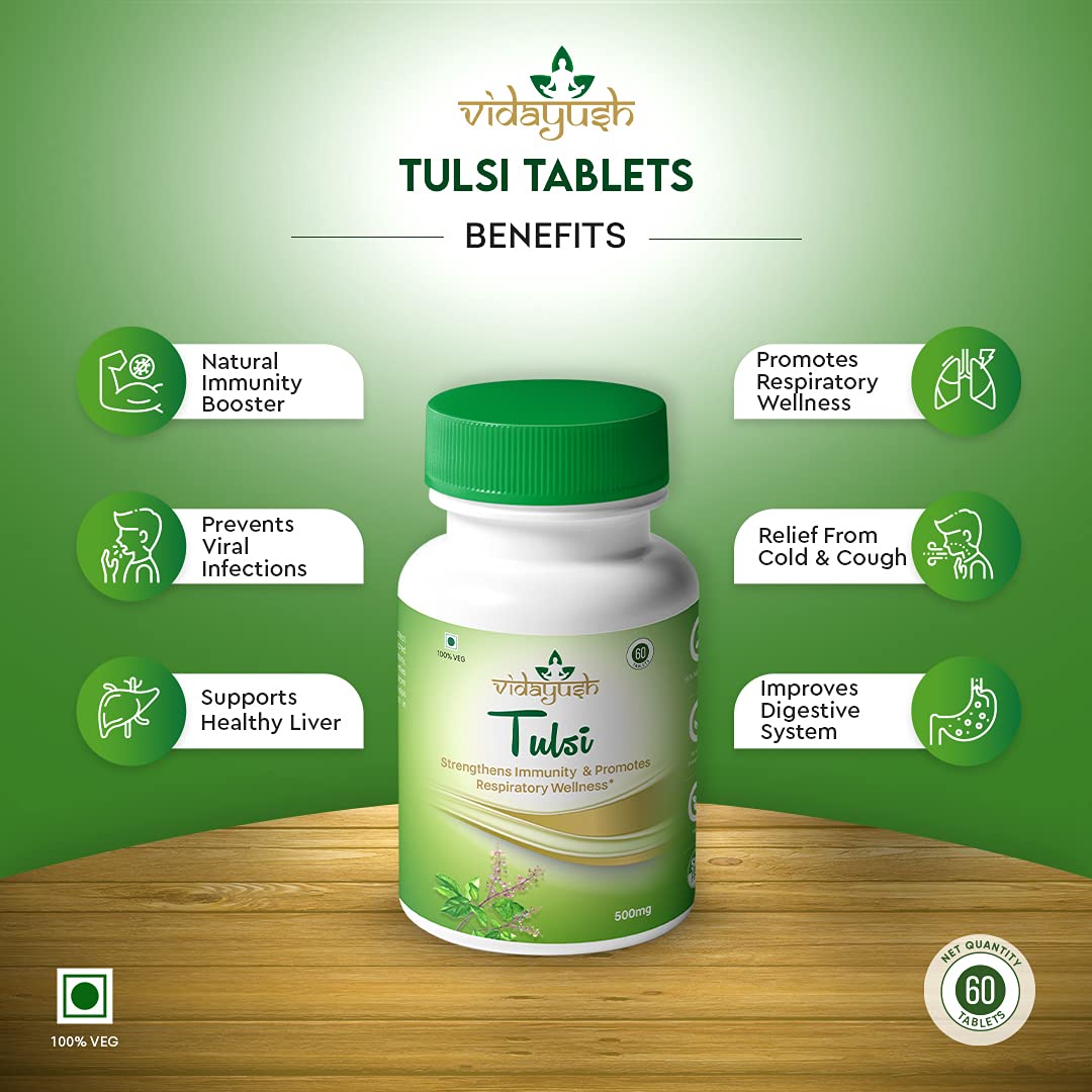 Pack of 2 Tulsi vitamin tablets