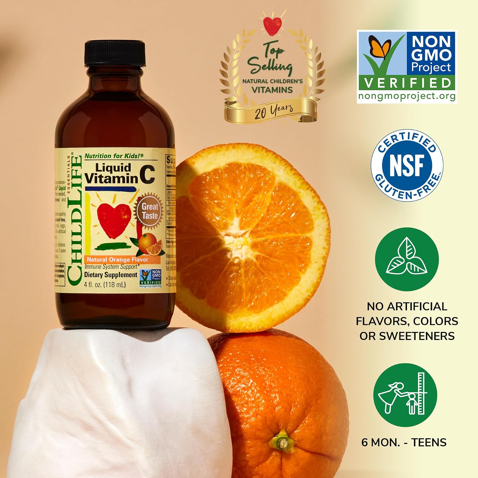 Pack of 2 vitamin C bottles