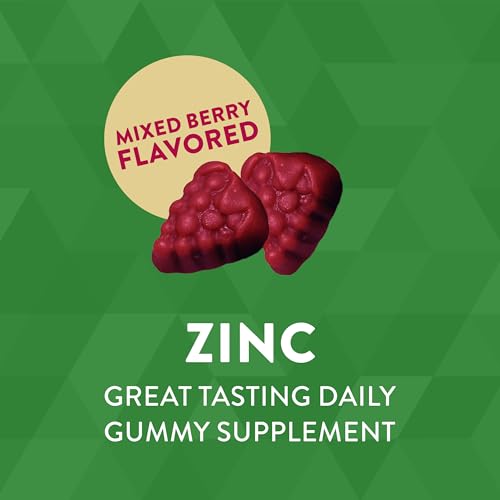 Pack of 2 zinc gummy bottles