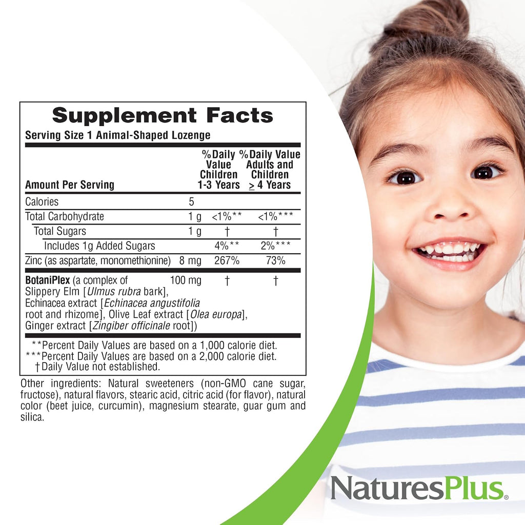 pack of 2 zinc lozenges for kids