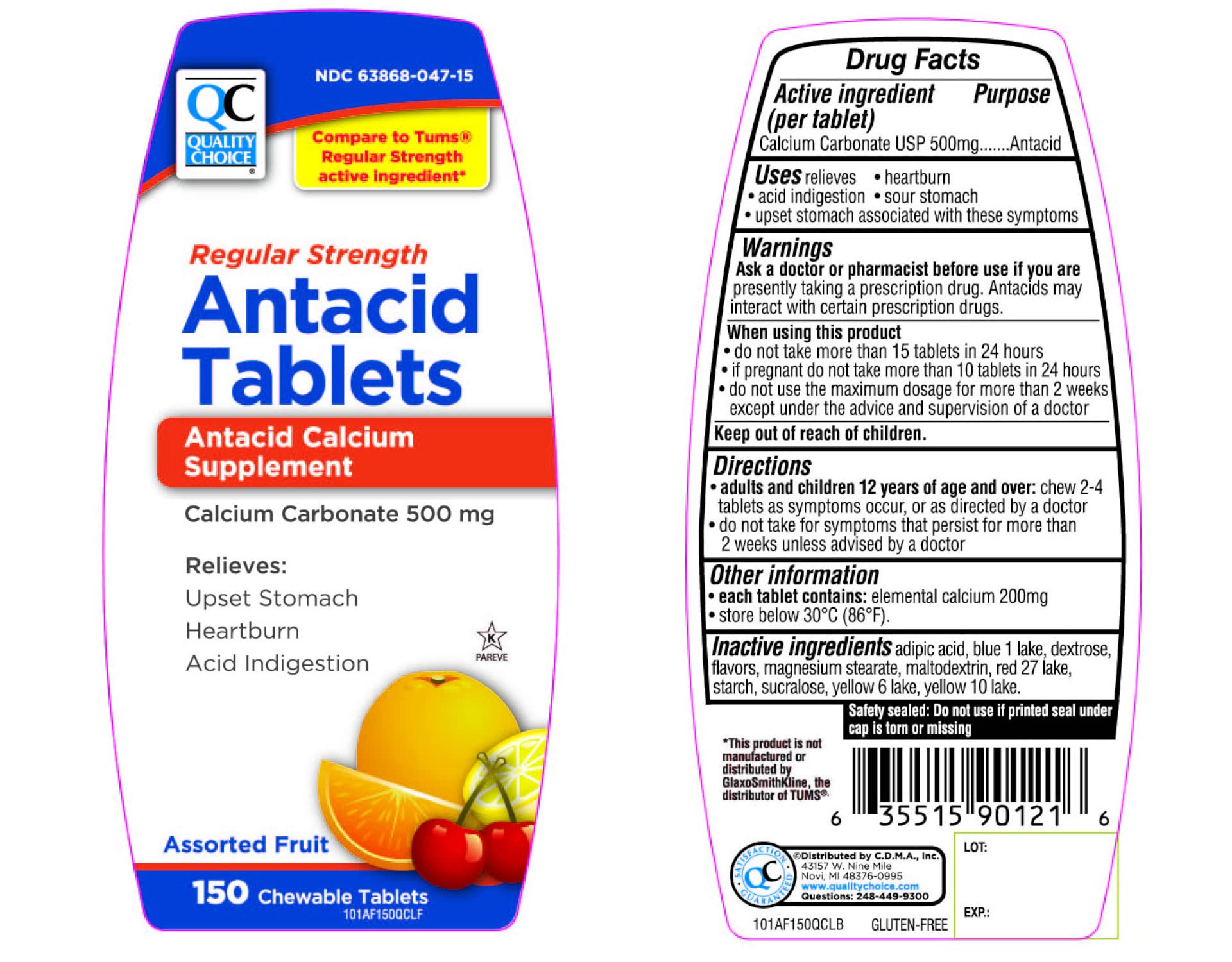 pack of 3 antacids for family use