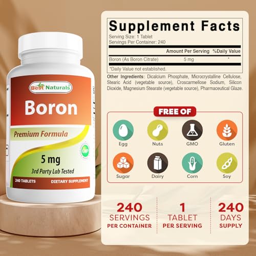 Pack of 3 boron supplements