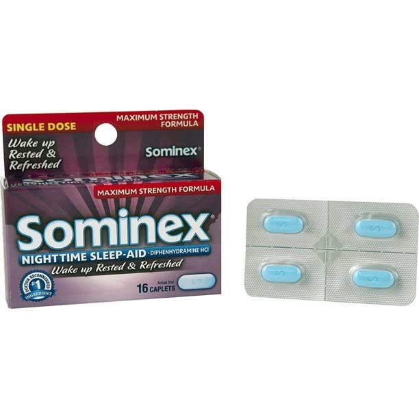 pack of 3 Sominex melatonin caplets
