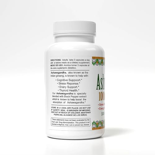 pack of 5 ashwagandha supplements