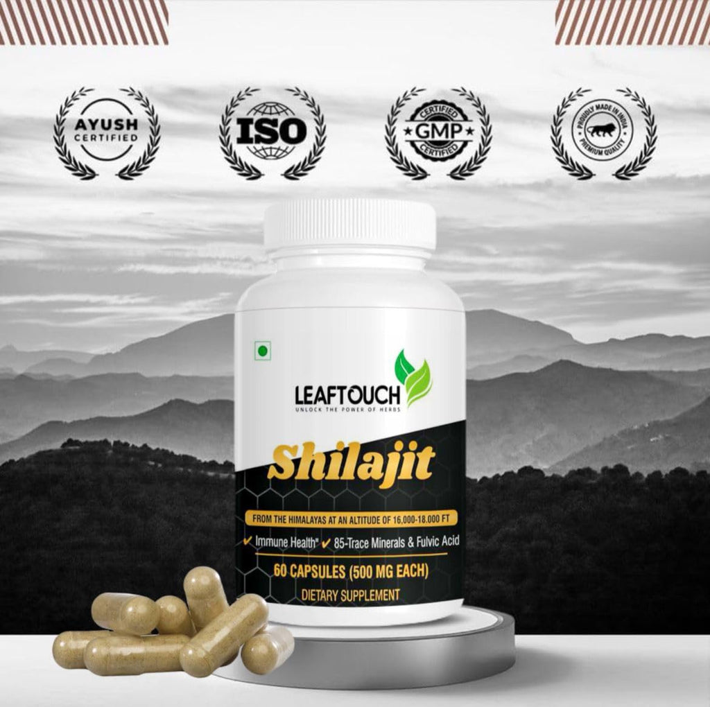 pack of 5 shilajit supplements