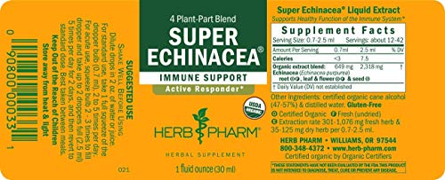 Pack of 6 echinacea bottles