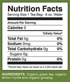 pack of 6 green tea bags