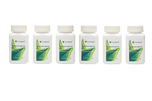 Pack of 6 vitamin supplement bottles