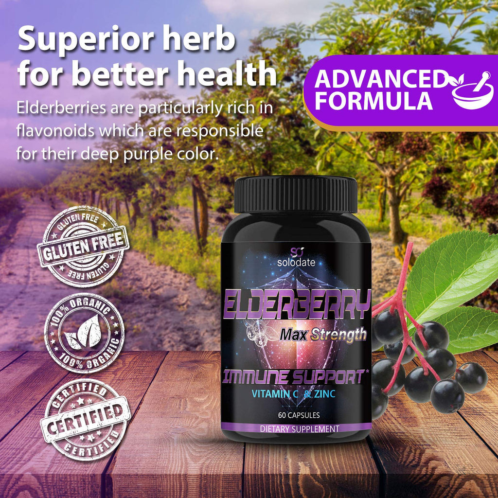 pack of elderberry capsules for vitality