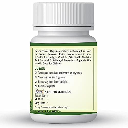 pack of neem capsules for vitality
