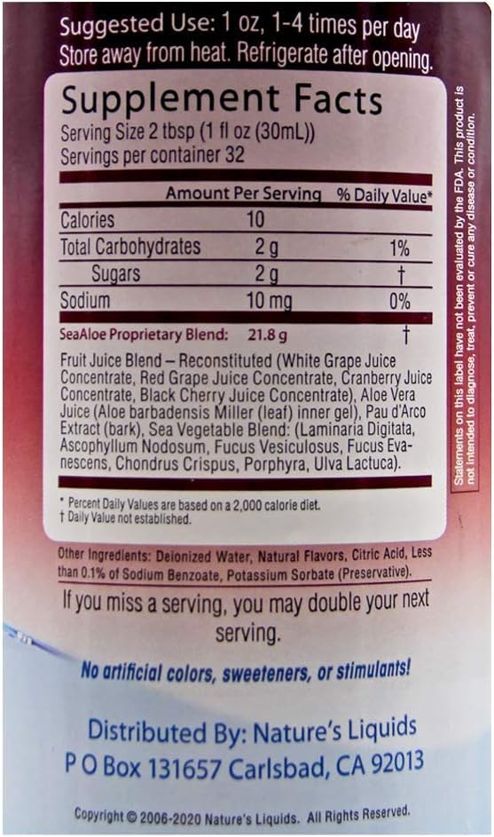 pack of six aloe vera bottles