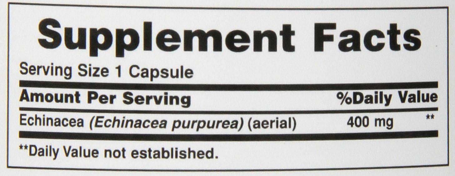 pack of six echinacea supplements