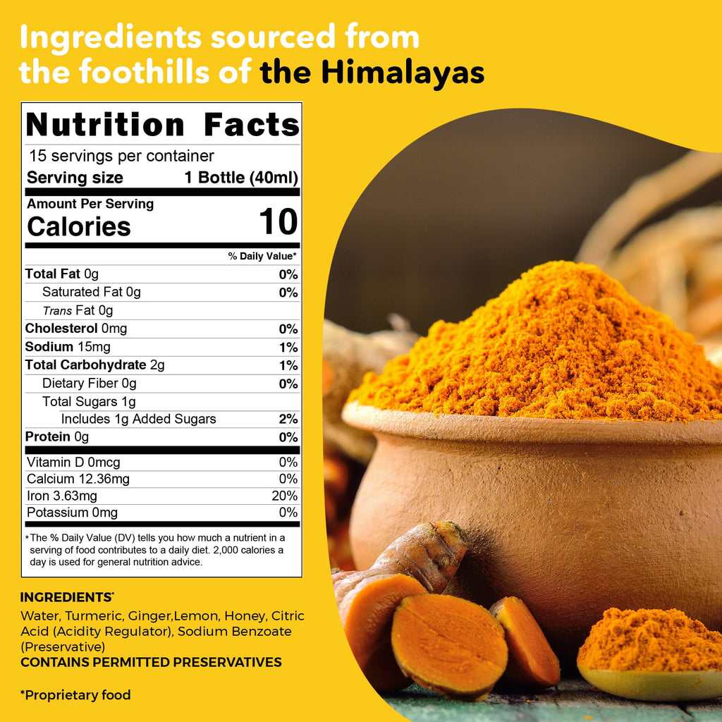 pack of turmeric health shots