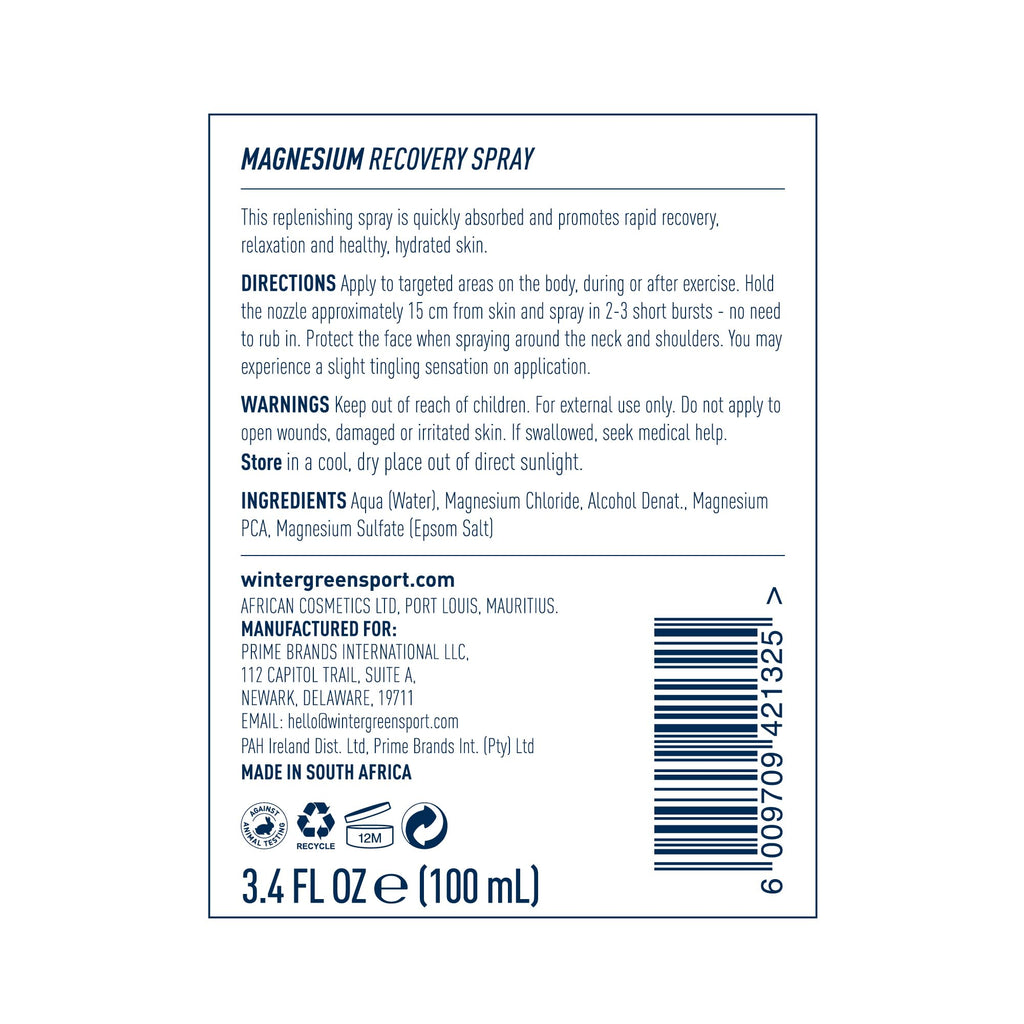pain relief magnesium spray