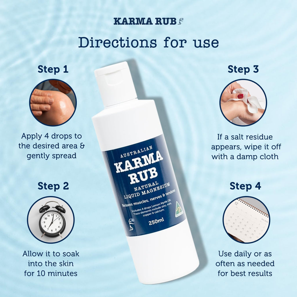 pain relief with natural magnesium spray