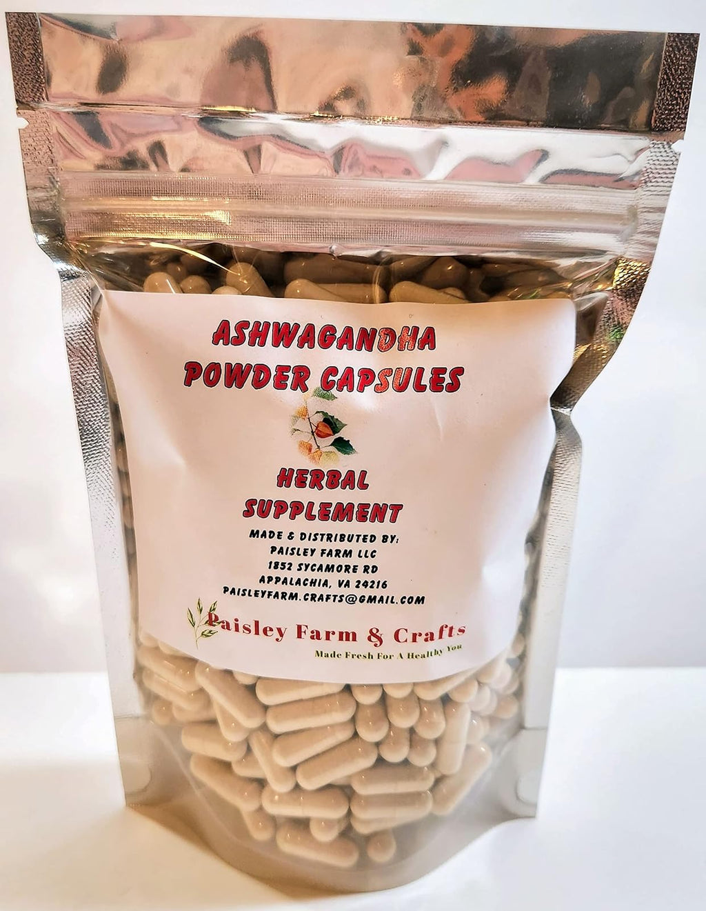 Paisley Farm Ashwagandha 500 mg capsules
