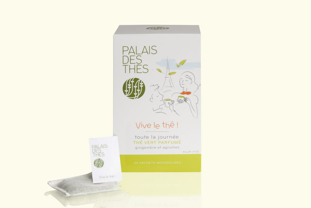 Palais des green tea with ginger