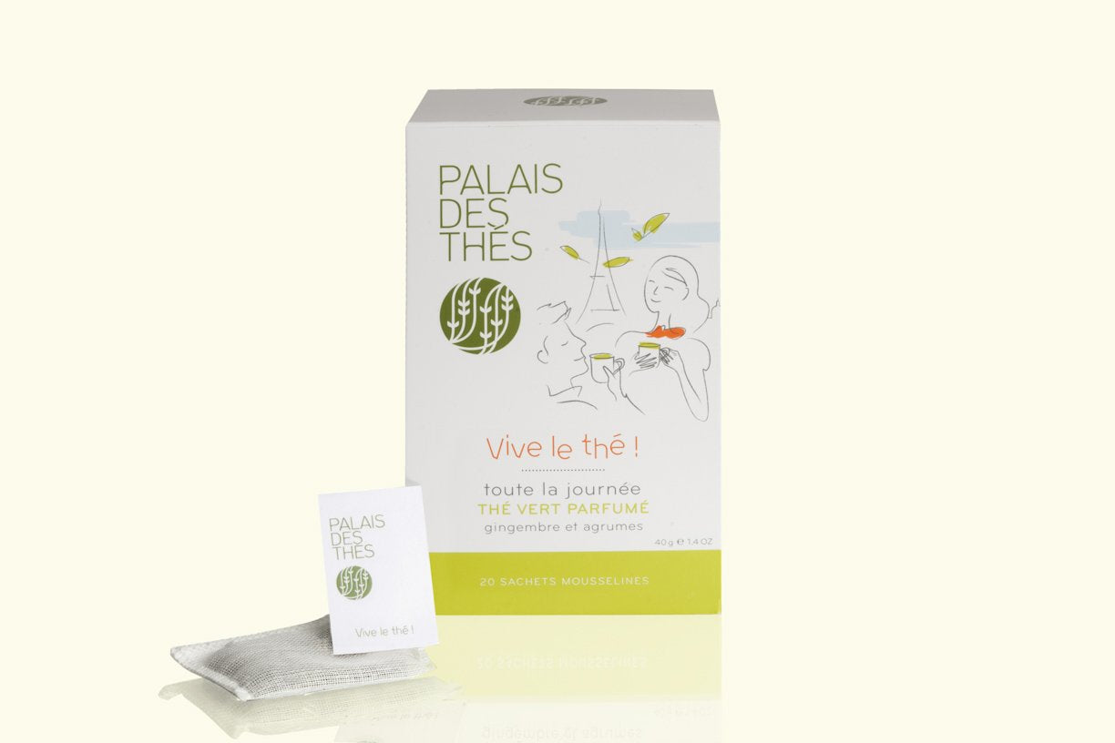 Palais des green tea with ginger