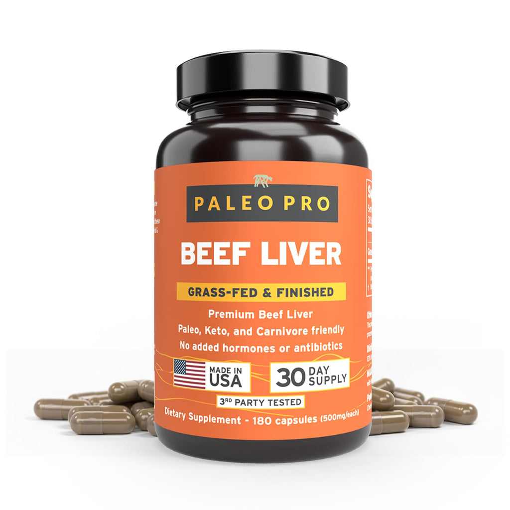 Paleo Pro beef liver capsules for energy