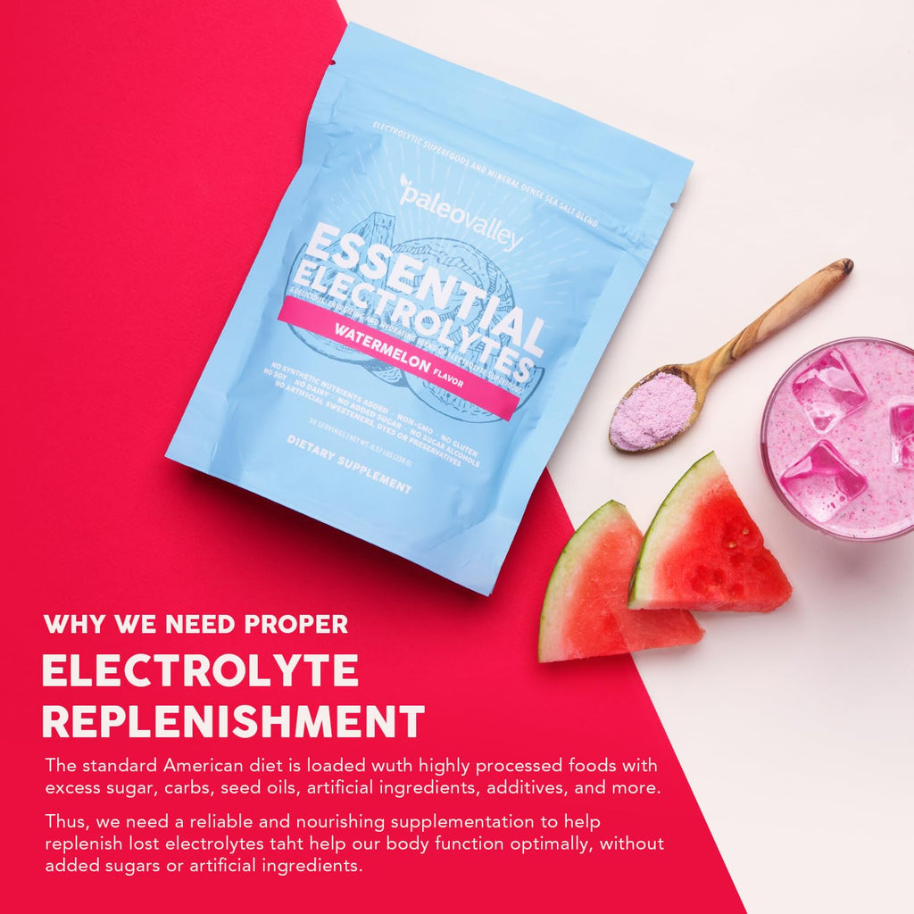 Paleovalley electrolytes for post-exercise recovery