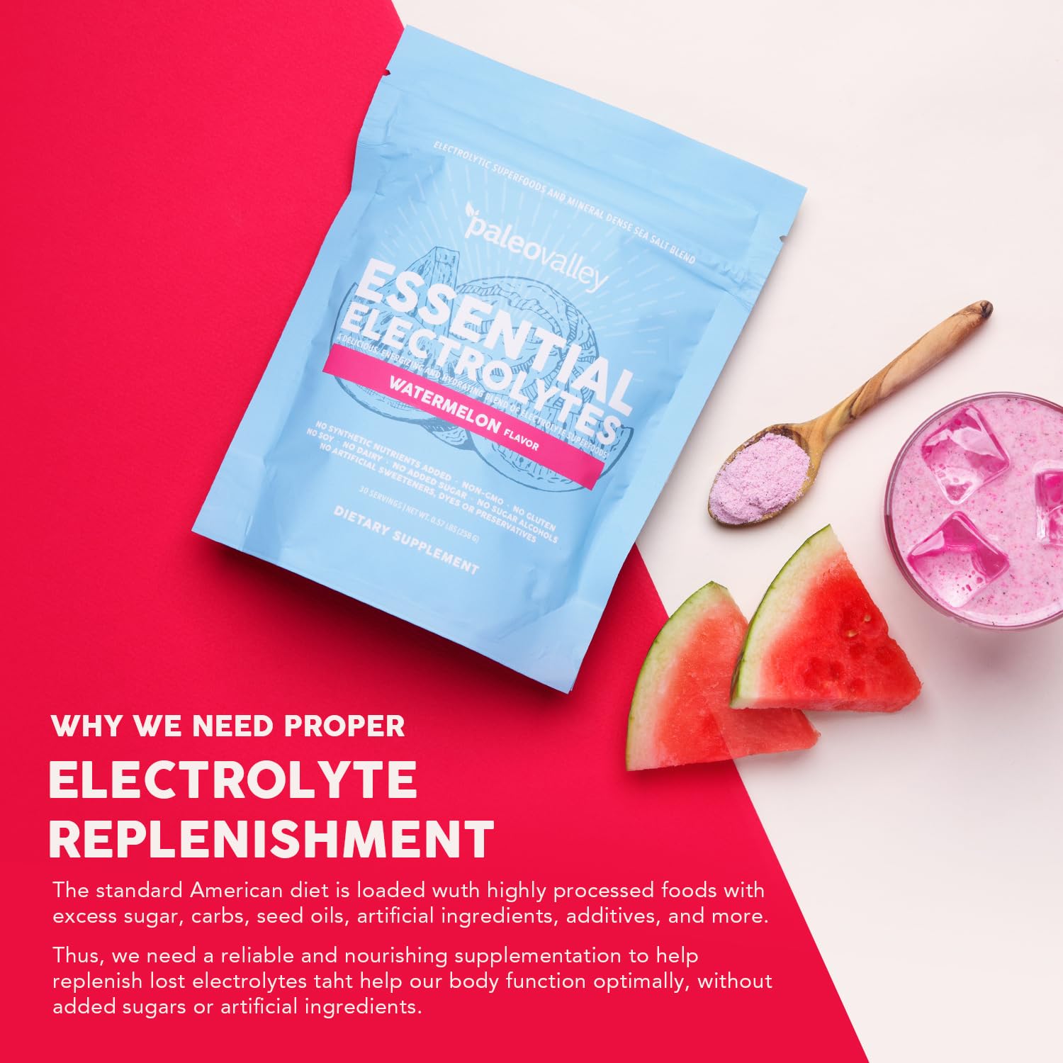 Paleovalley electrolytes for post-exercise recovery